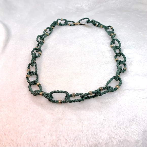 Liz Claiborne | Jewelry | Liz Claiborne Woven Chain Link Long Statement ...